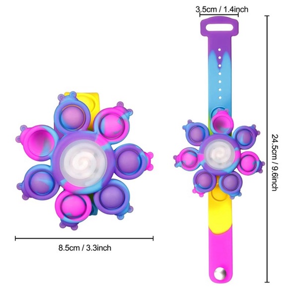 Toys | Pop Fidget Spinner Bracelet Lights Up Pop Fidget Toy | Poshmark